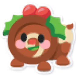 Yule Log Dog Sticker - Roblox Adopt Me Trade | Traderie