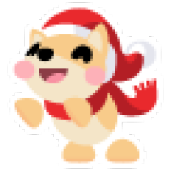 Christmas Dog Sticker - Roblox Adopt Me Trade | Traderie