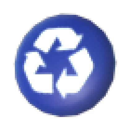 Eco Blue Recycling Bin Badge | Roblox Adopt Me Trade | Traderie