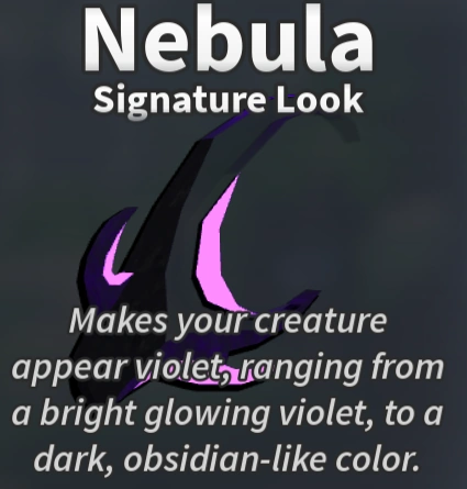 Signature Look: Nebula Palette Listing | Roblox Creatures of Sonaria ...