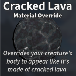 Material Override: Cracked Lava - Roblox Creatures of Sonaria Trade | Traderie