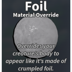 Material Override: Foil Listing | Roblox Creatures of Sonaria Trade ...