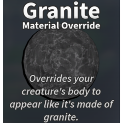 Material Override: Granite - Roblox Creatures of Sonaria Trade | Traderie