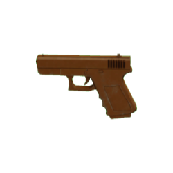 Battleworn Orange Glock - Roblox Da Hood Trade | Traderie