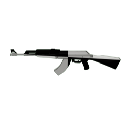 Black White AK47 - Roblox Da Hood Trade | Traderie