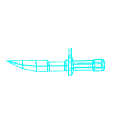 Wireframe Knife - Roblox Da Hood Trade | Traderie
