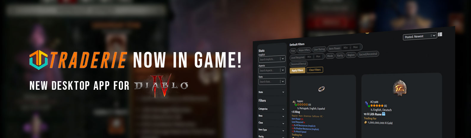 Diablo 4 Trade | Traderie
