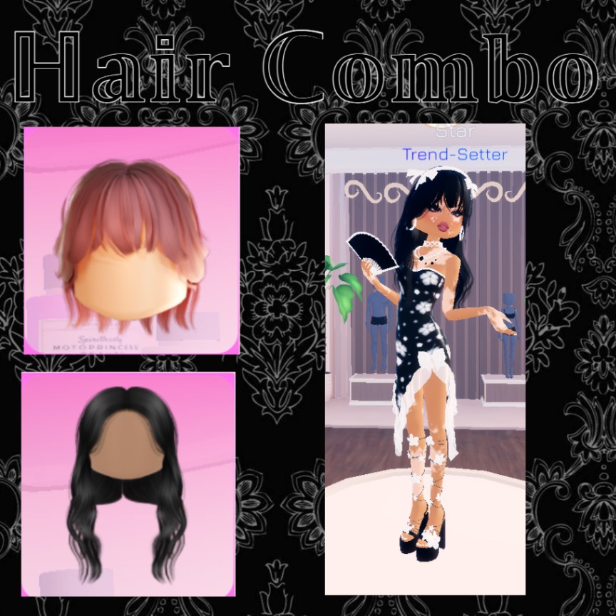 Cute hair combo w/ outfit by startlinen | Dress to Impress Outfit