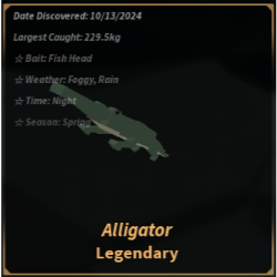 Alligator | Roblox Fisch Trade | Traderie