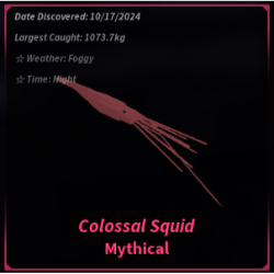 Colossal Squid - Roblox Fisch Trade | Traderie