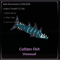 Cutlass Fish - Roblox Fisch Trade | Traderie