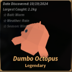Dumbo Octopus - Roblox Fisch Trade | Traderie
