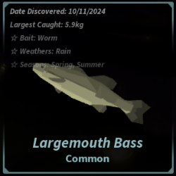 Largemouth Bass - Roblox Fisch Trade | Traderie