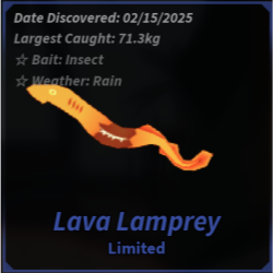 Lava Lamprey - Roblox Fisch Trade | Traderie