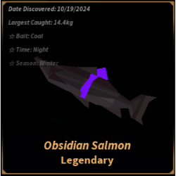Obsidian Salmon - Roblox Fisch Trade | Traderie