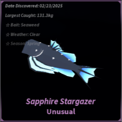Sapphire Stargazer - Roblox Fisch Trade | Traderie