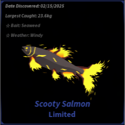 Scooty Salmon - Roblox Fisch Trade | Traderie