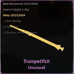 Roblox Fisch Values | Traderie (September 2025)