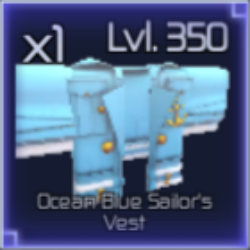 Ocean Blue Sailor's Vest - Roblox Jujutsu Infinite Trade | Traderie