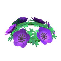 purple windflower crown - Animal Crossing: New Horizons (ACNH) (ACNH ...