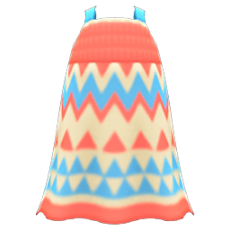 zigzag-print dress | Animal Crossing: New Horizons (ACNH) (ACNH) Trade ...