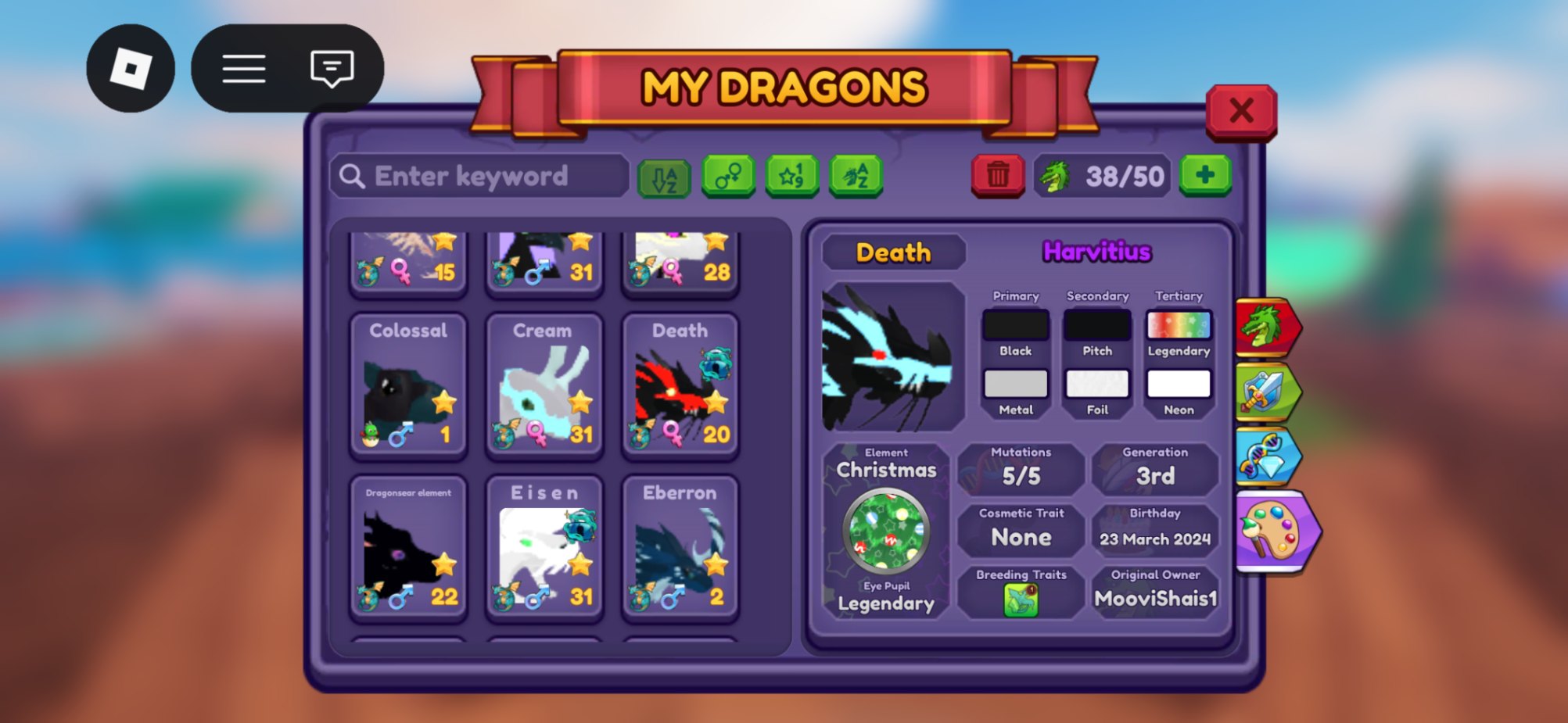Harvitius - Roblox Dragon Adventures Trade | Traderie