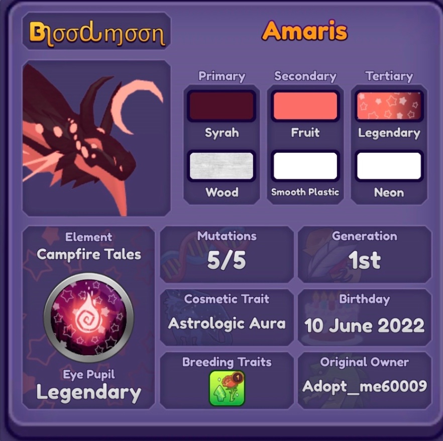 Amaris - Roblox Dragon Adventures Trade | Traderie