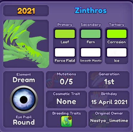 Zinthros - Roblox Dragon Adventures Trade | Traderie