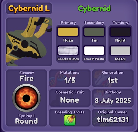 Cybernid - Roblox Dragon Adventures Trade | Traderie