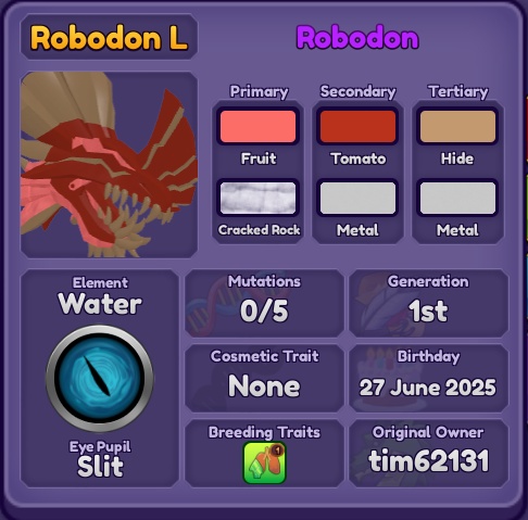 Robodon - Roblox Dragon Adventures Trade | Traderie