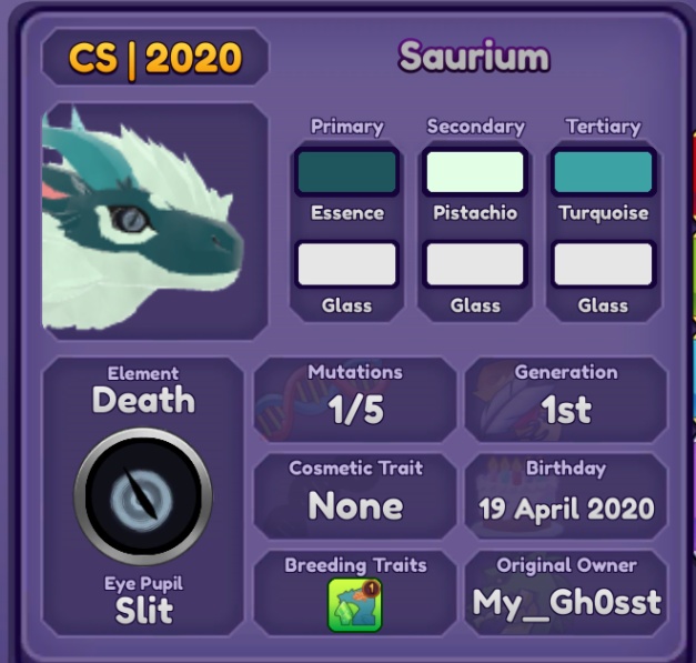 Saurium - Roblox Dragon Adventures Trade | Traderie