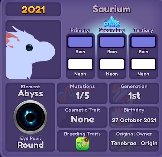 Saurium - Roblox Dragon Adventures Trade | Traderie