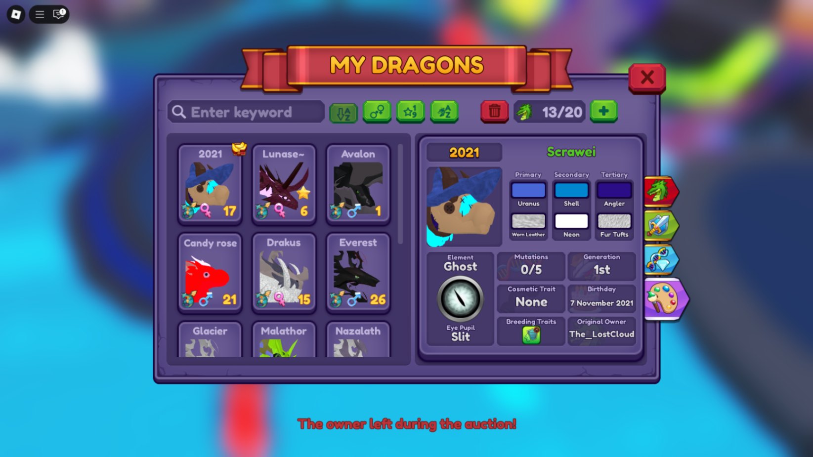 Scrawei - Roblox Dragon Adventures Trade | Traderie