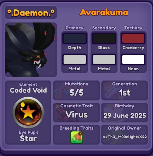 Avarakuma - Roblox Dragon Adventures Trade | Traderie