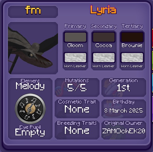 Lyria - Roblox Dragon Adventures Trade | Traderie