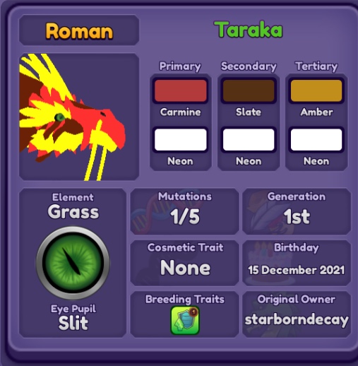 Taraka - Roblox Dragon Adventures Trade | Traderie