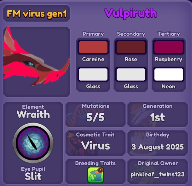 Vulpiruth - Roblox Dragon Adventures Trade | Traderie