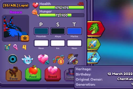 Rozora - Roblox Dragon Adventures Trade | Traderie