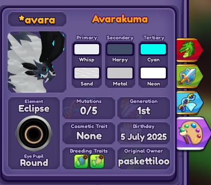 Avarakuma - Roblox Dragon Adventures Trade | Traderie