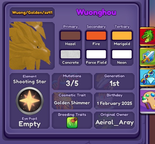 Wuonghou - Roblox Dragon Adventures Trade | Traderie