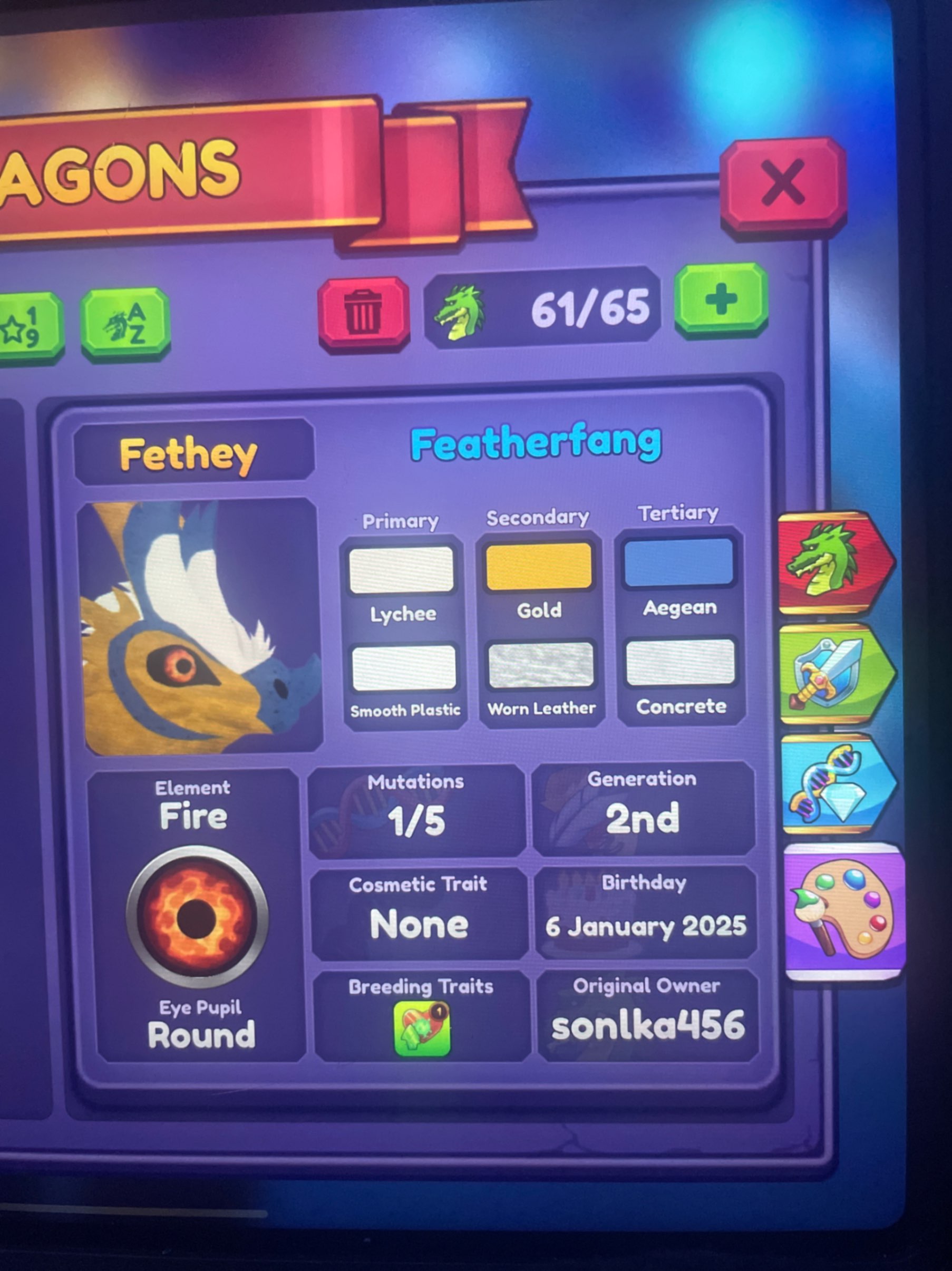 Featherfang - Roblox Dragon Adventures Trade | Traderie
