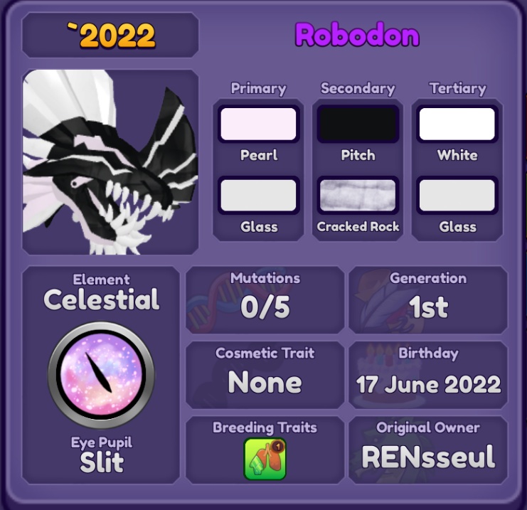 Robodon - Roblox Dragon Adventures Trade | Traderie