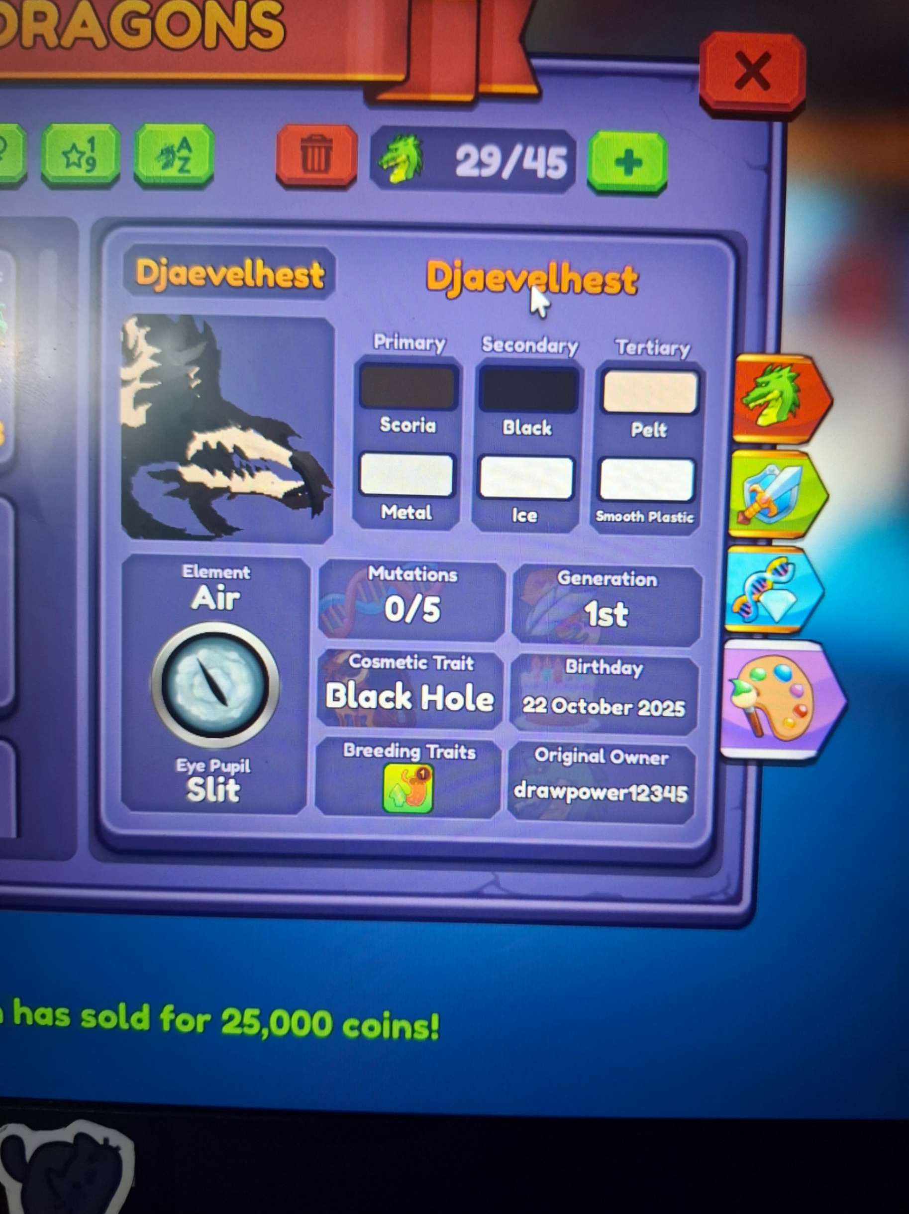 Djaevelhest - Roblox Dragon Adventures Trade | Traderie