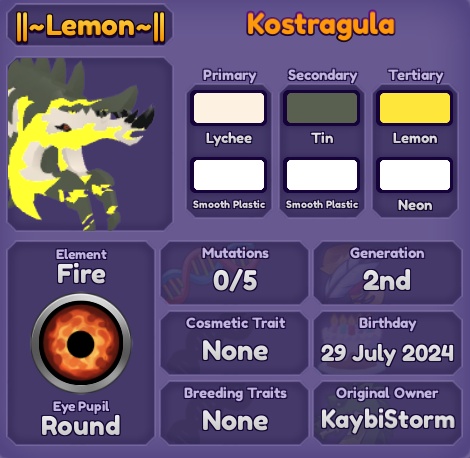 Kostragula - Roblox Dragon Adventures Trade | Traderie