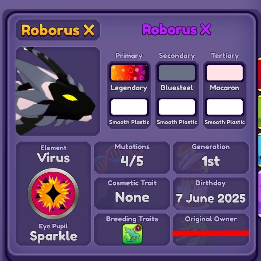 Roborus X - Roblox Dragon Adventures Trade | Traderie