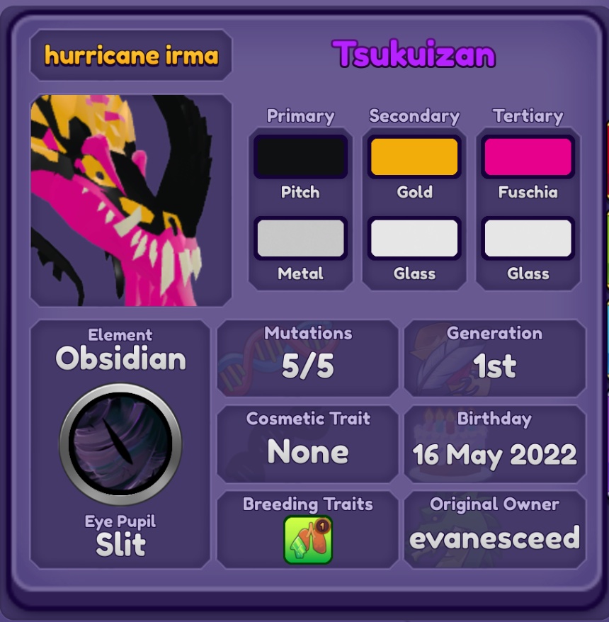 Tsukuizan - Roblox Dragon Adventures Trade | Traderie