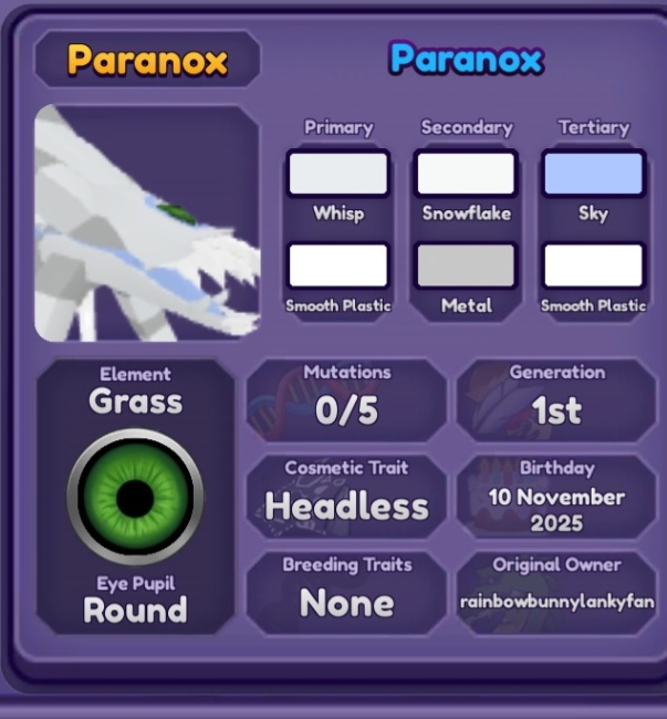 Paranox - Roblox Dragon Adventures Trade | Traderie