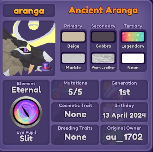 Ancient Aranga - Roblox Dragon Adventures Trade | Traderie