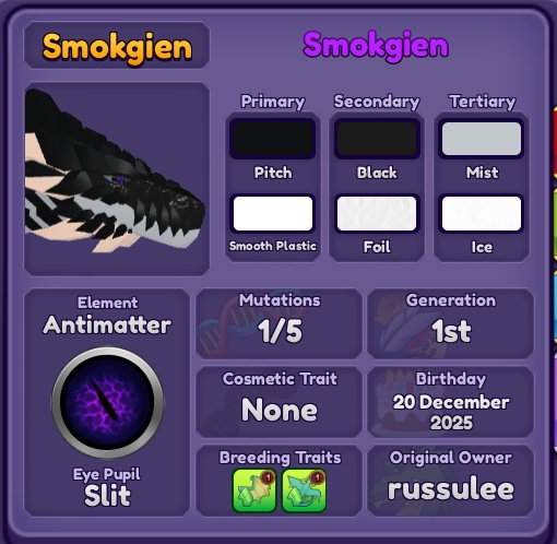 Smokgien - Roblox Dragon Adventures Trade | Traderie