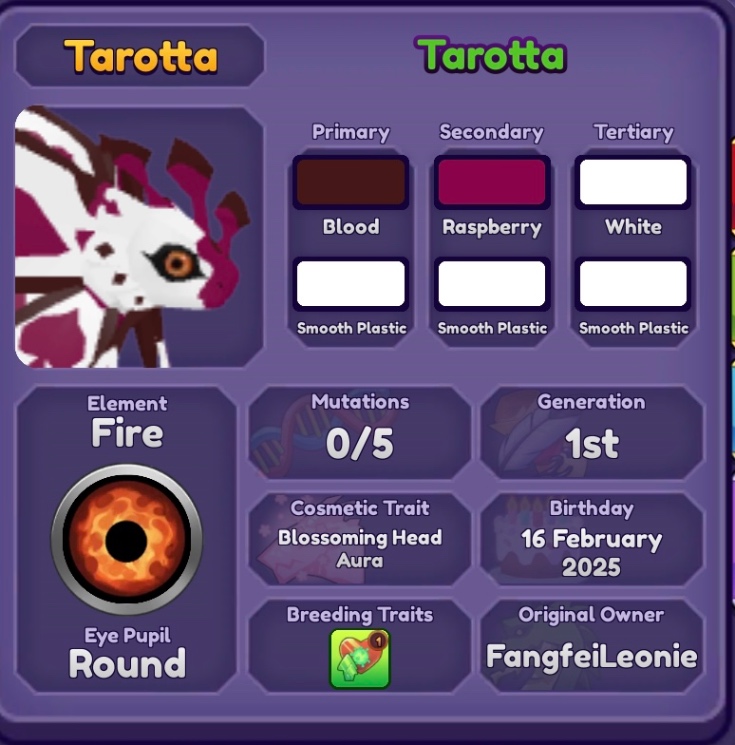 Tarotta - Roblox Dragon Adventures Trade | Traderie
